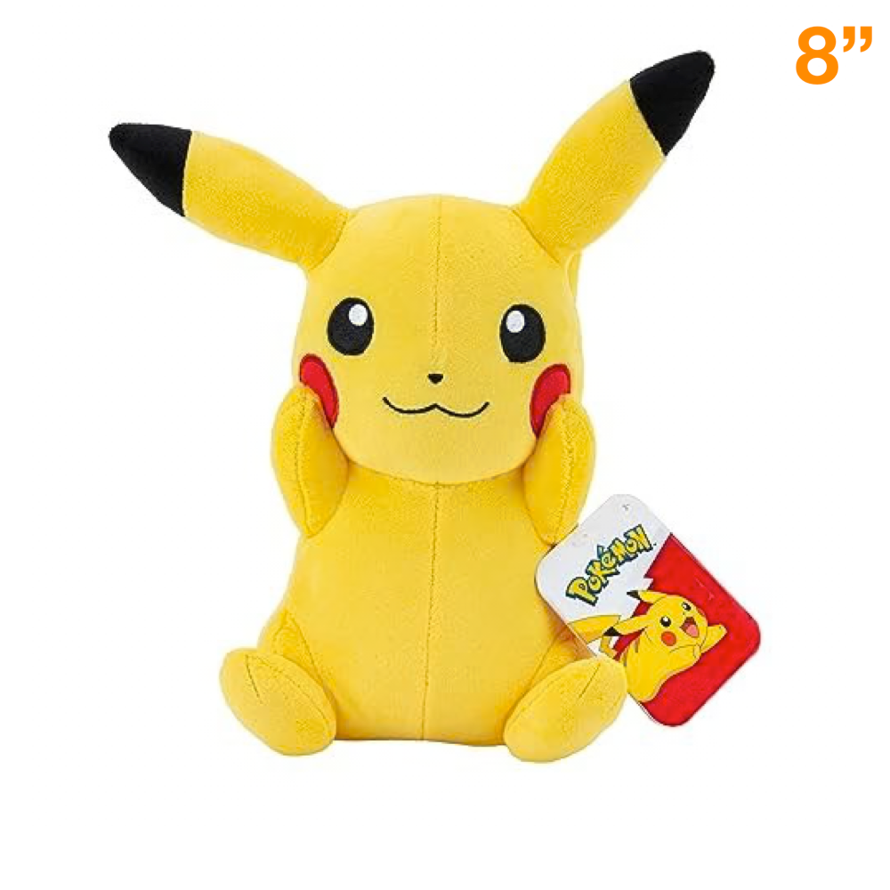 Pikachu (Hands Up) ~ 8" Pokemon Plush Toy – Brickheads Collectables