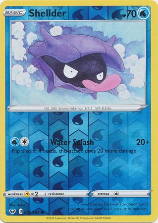Shellder 40/202 Reverse Holo | Sword & Shield | Pokemon Card ...