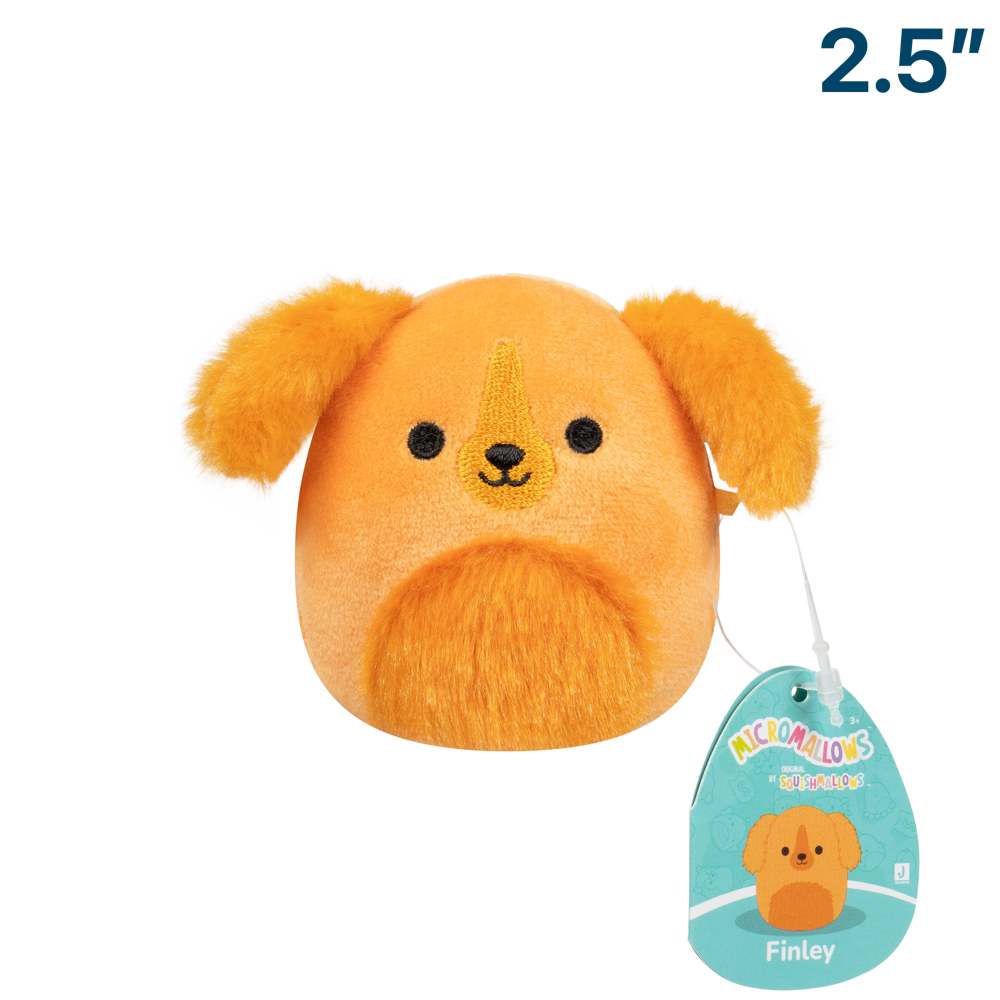 Finley the Golden Retreiver Dog ~ 2.5" Micromallows Series 1 Squishmal ...
