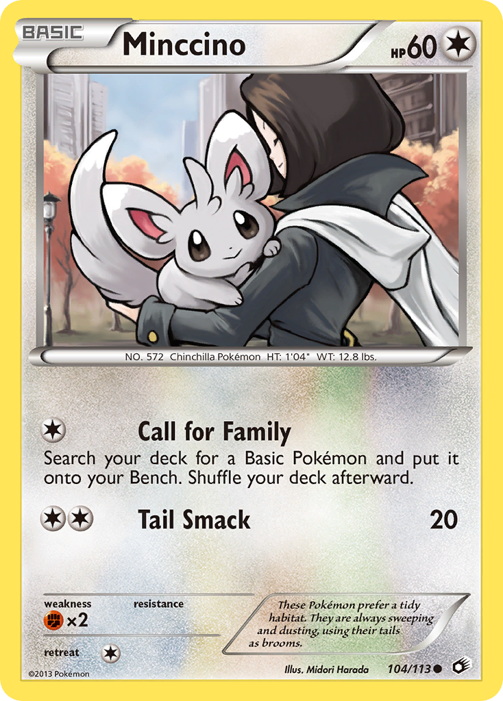 Minccino 104/113 Common | Legendary Treasures | Pokemon Card ...