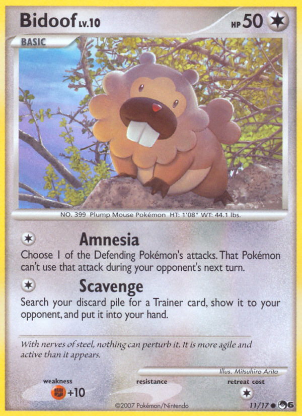 Bidoof 11/17 Common | POP Series 6 | Pokemon Card – Brickheads Collectables