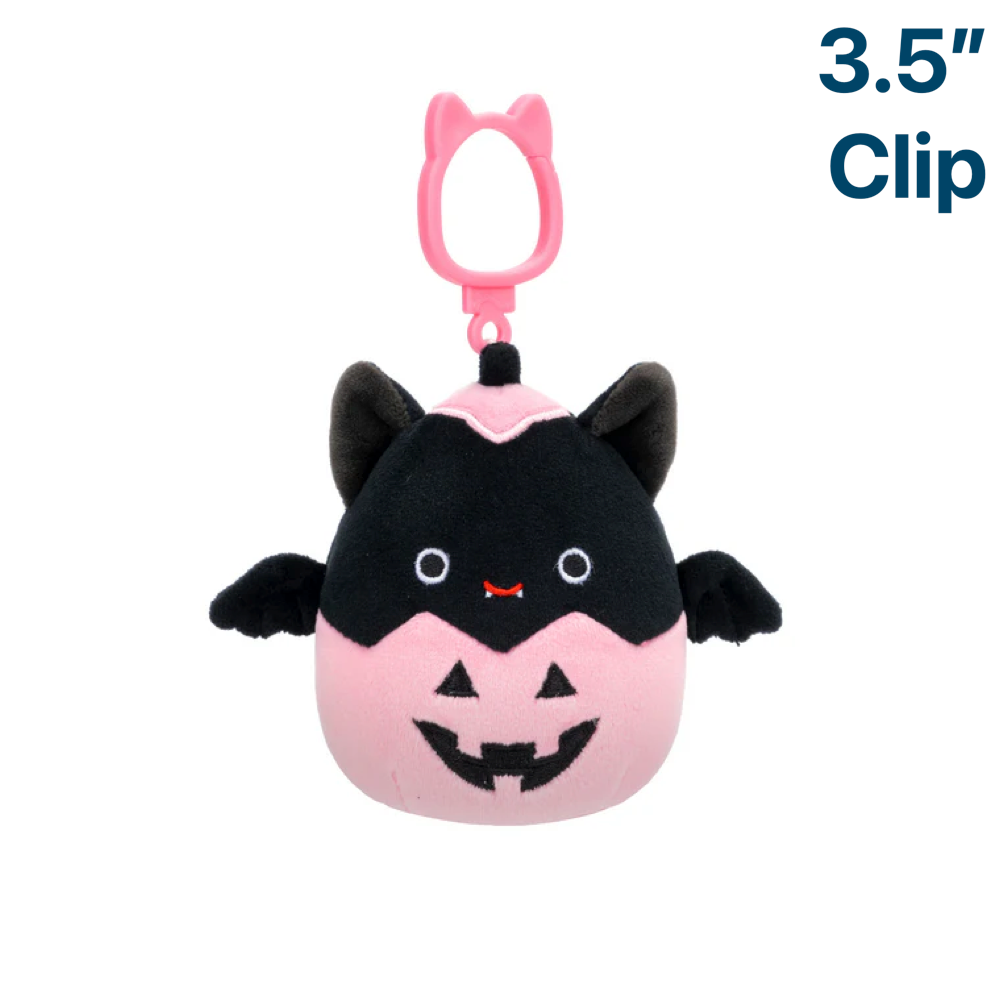 Emily the Pumpkin Bat ~ Halloween 3.5" Clip On Squishmallow Plush ...