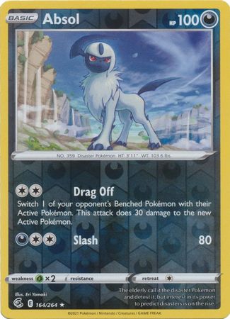 Absol Card Absol 81/145 Guardians Rising Rare Holo Mint Pokemon Card