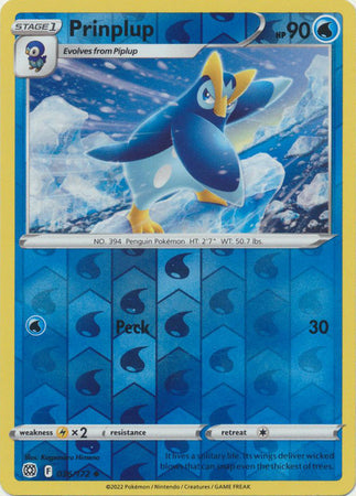 Prinplup 36/172 Reverse Holo | Brilliant Stars | Pokemon Card ...