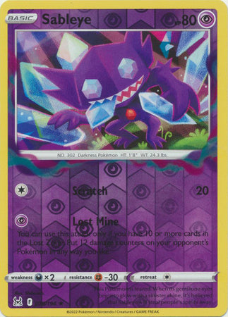 Buy Sableye Holo Rare | Lost Origin | Pokemon Card Australia ...