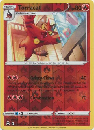 Torracat 31/195 Reverse Holo | Silver Tempest | Pokemon Card ...