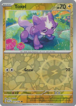 Toxel 71/198 Reverse Holo | Scarlet & Violet | Pokemon Card ...