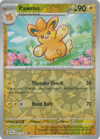 Pawmo 75/198 Reverse Holo | Scarlet & Violet | Pokemon Card ...
