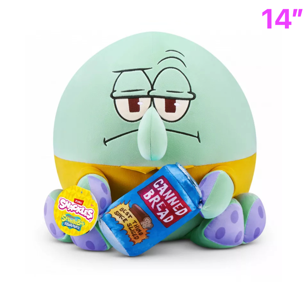 Squidward Tentacles ~ Zuru Snackles Plush Mini Plush 14" – Brickheads ...