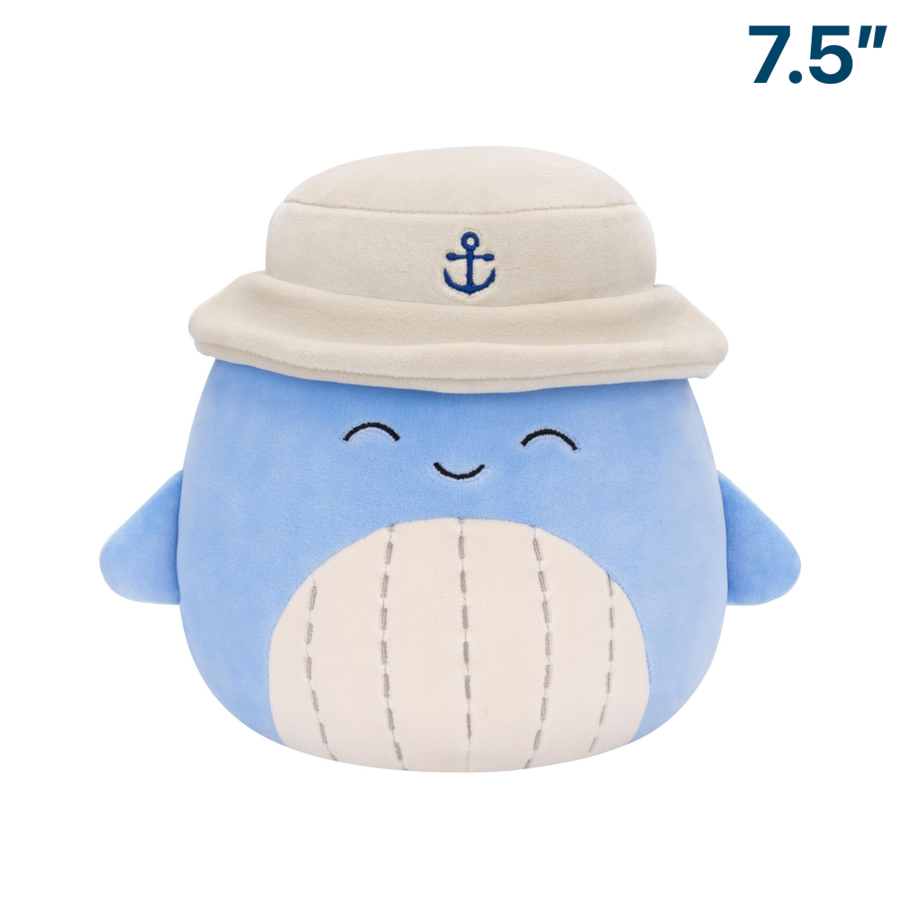 Samir the Whale with Hat ~ 7.5" Squishmallow Plush – Brickheads ...