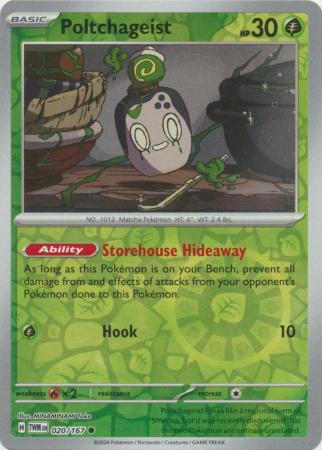 Poltchageist 20/167 Reverse Holo | Twilight Masquerade | Pokemon Card ...