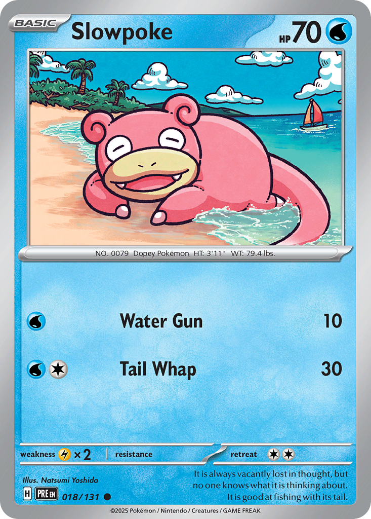 Slowpoke 18/131 Pokeball Holo | Prismatic Evolutions | Pokemon Card ...