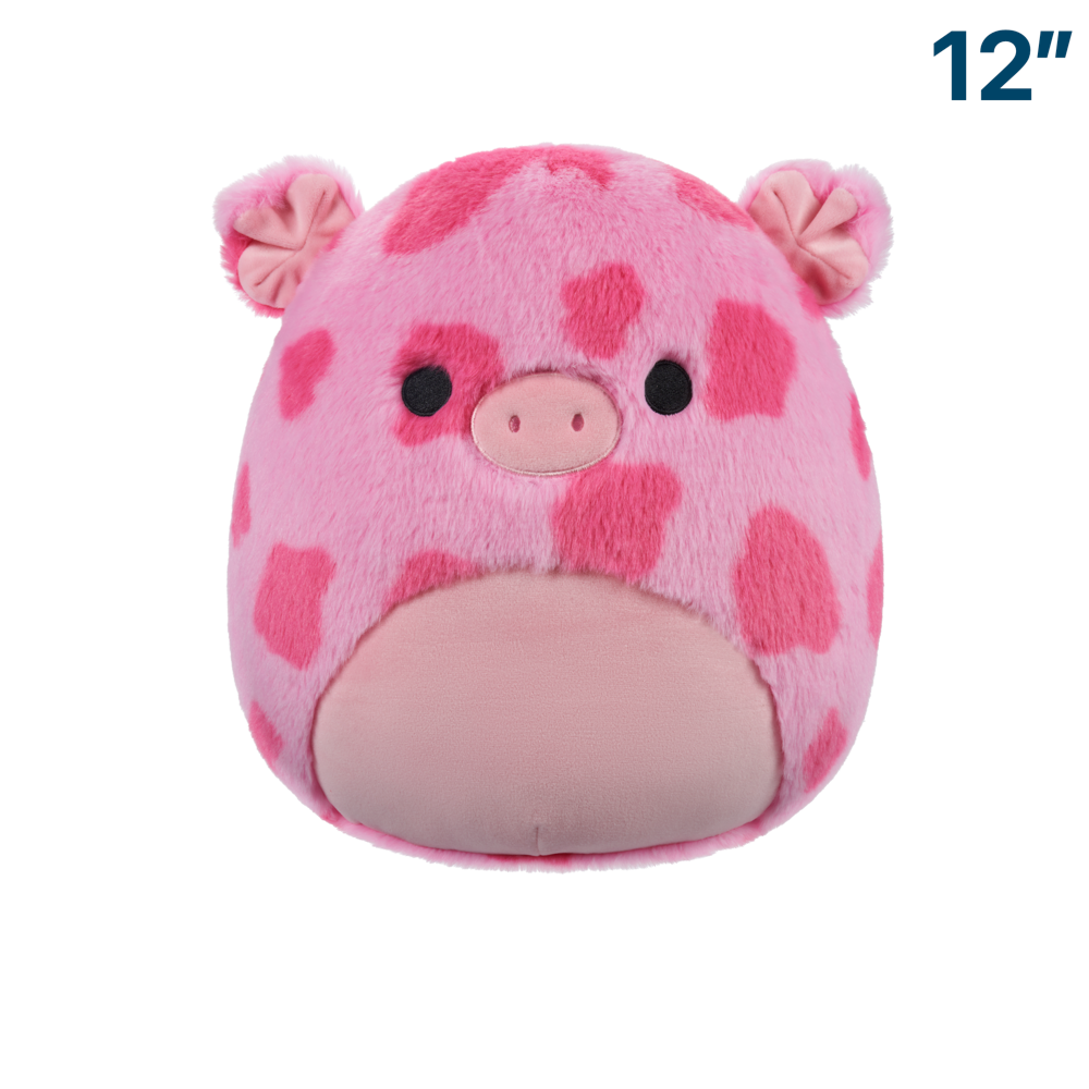 Gwendle the Pink Spotted Pig FuzzAMallows ~ 12" Squishmallow Plush ...