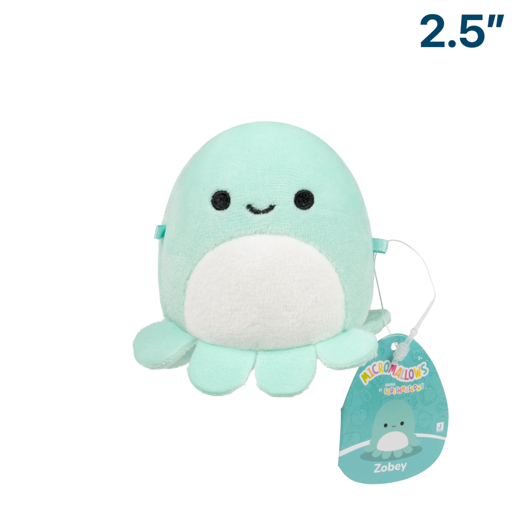 Zobey the Octopus ~ 2.5" Micromallows Series 1 Squishmallow Plush ...