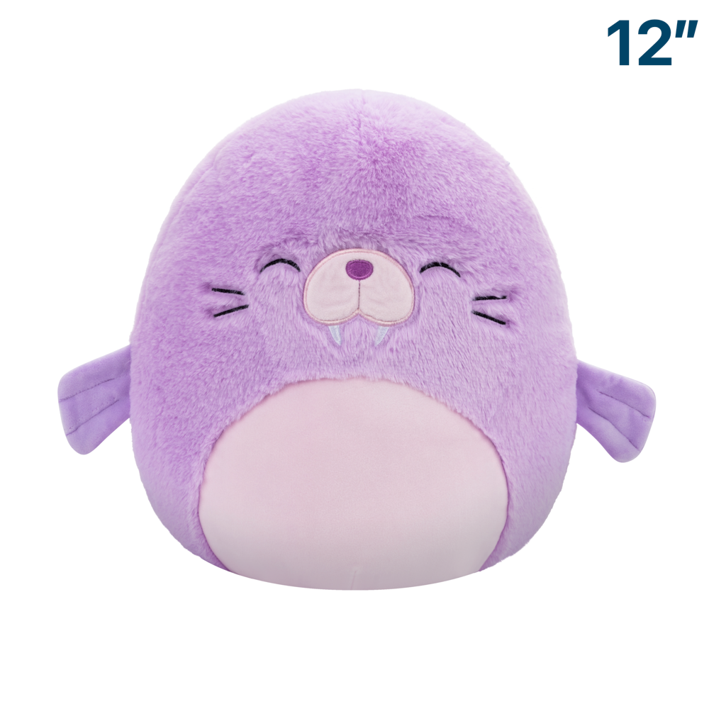 Winnie the Purple Walrus FuzzAMallows ~ 12" Squishmallow Plush ...