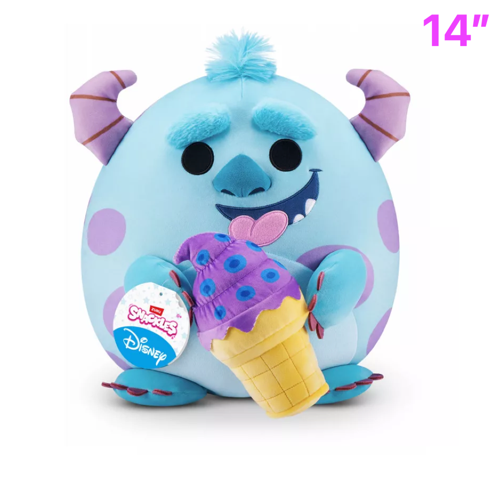 Sully Monster with Ice Cream ~ Zuru Snackles Plush Mini Plush 14 ...