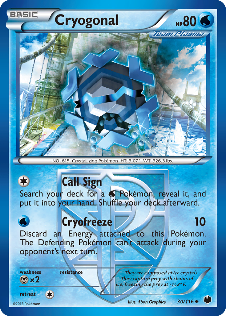 Cryogonal 30/116 Uncommon | Plasma Freeze | Pokemon Card – Brickheads ...