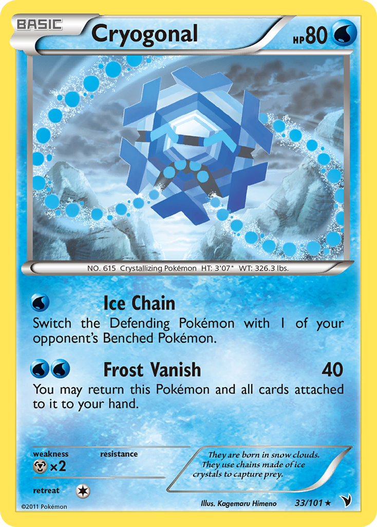 Cryogonal 33/101 Rare | Noble Victories | Pokemon Card – Brickheads ...