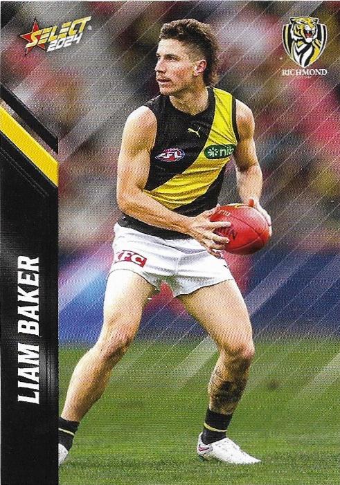 Liam Baker #131 Richmond Tigers | 2024 Select AFL Footy Stars | Tradin ...