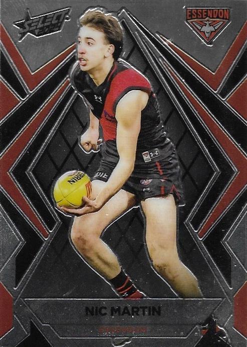 Nic Martin #L43 Essendon Bombers | Luminous 2024 Select AFL Footy Star ...