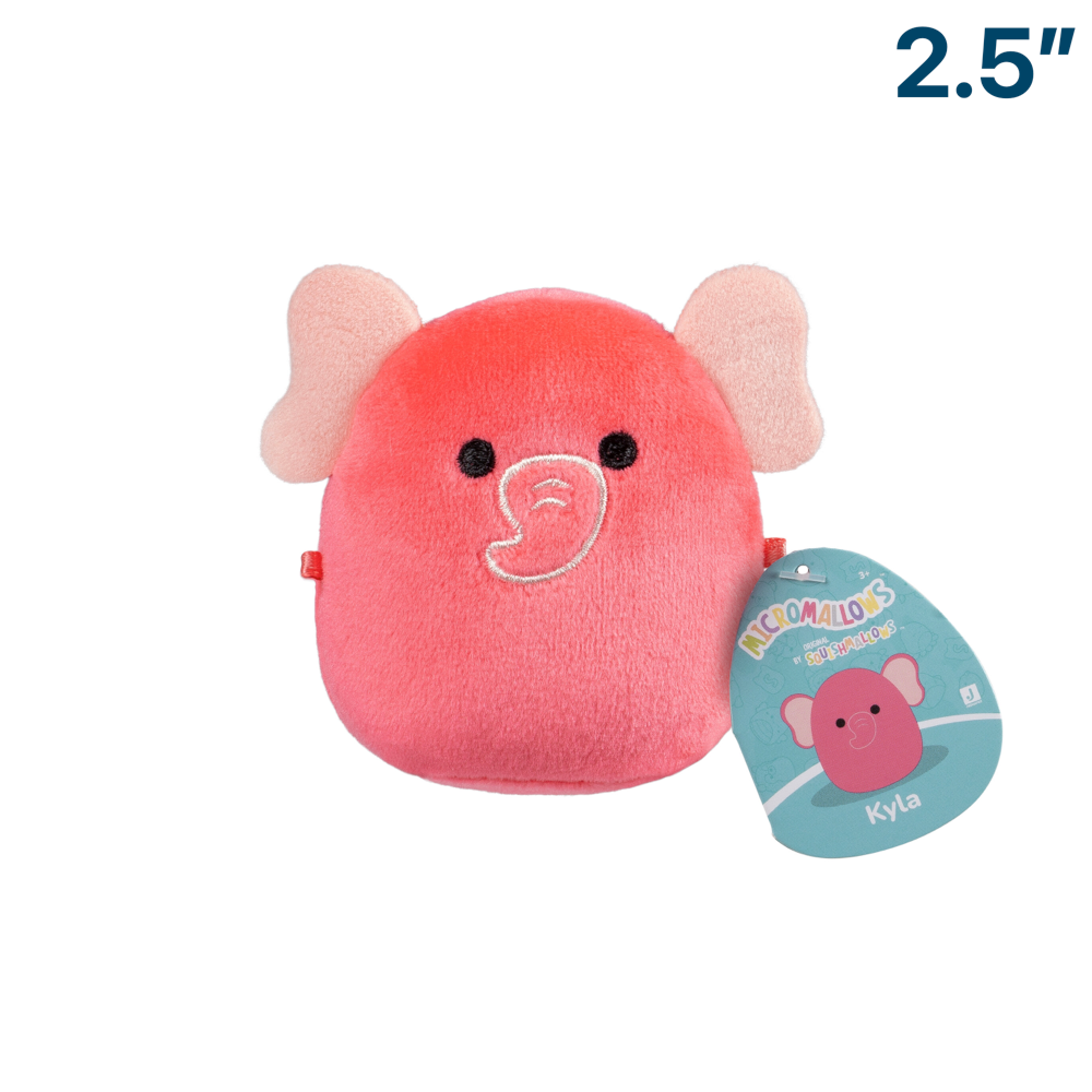 Kyla the Hot Pink Elephant ~ 2.5" Micromallows Series 2 Squishmallow P ...