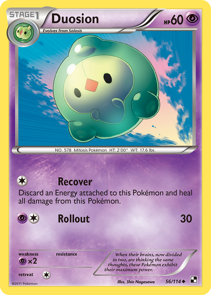 Duosion 56/114 Uncommon | Black & White | Pokemon Card – Brickheads ...
