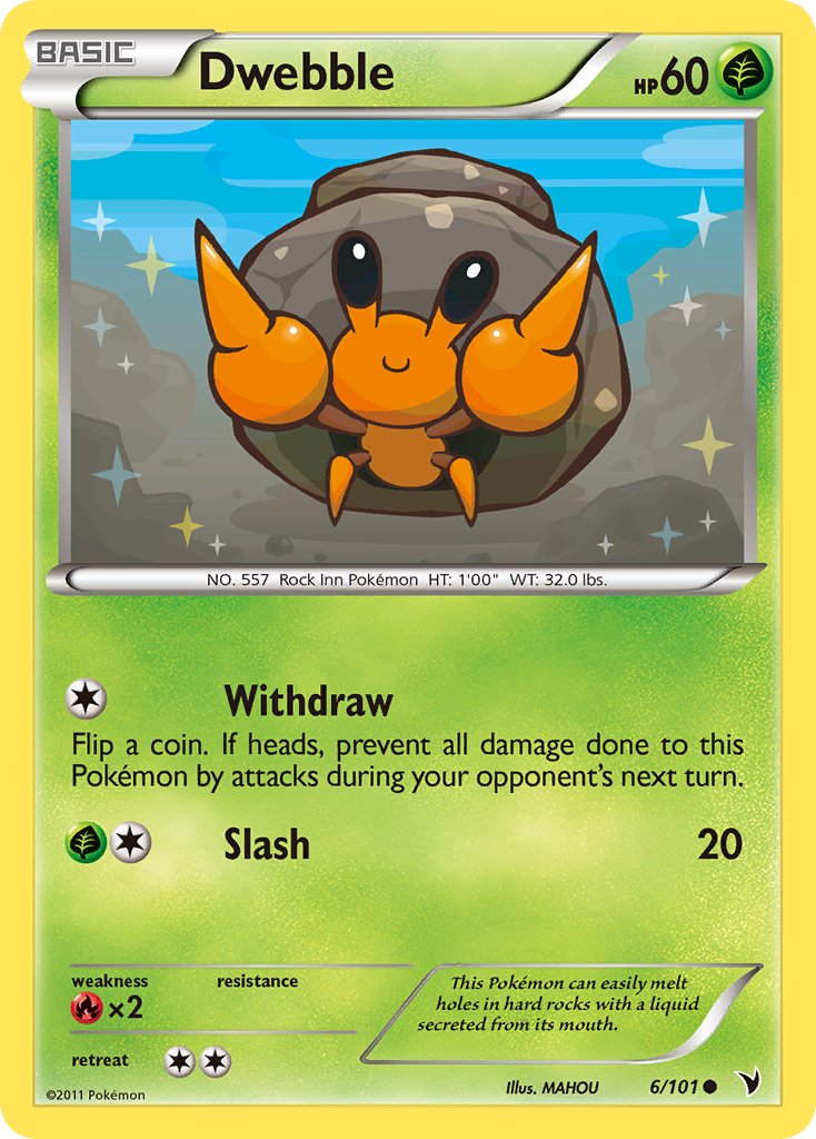 Dwebble 6/101 Common | Noble Victories | Pokemon Card – Brickheads ...