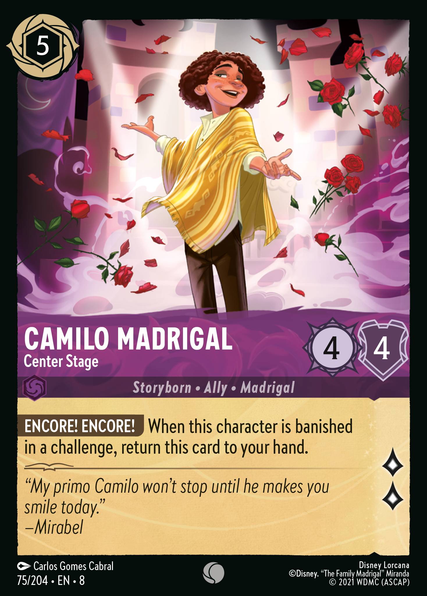 Camilo Madrigal - Center Stage – Brickheads Collectables