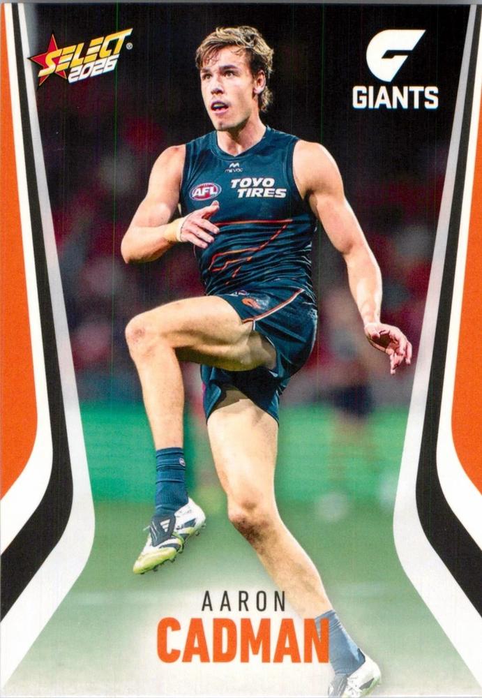 Aaron Cadman #93 Greater Western Sydney Giants | 2026 Select AFL Footy ...