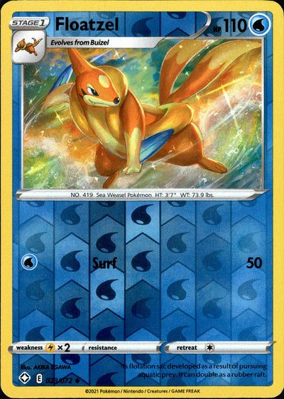 Floatzel 23/72 Reverse Holo | Shining Fates | Pokemon Card – Brickheads ...