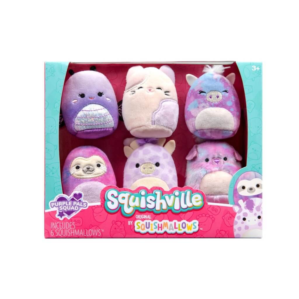 Purple Pals Squad ~ 6 Pack 2" Squishville Plush ~ Pre-Order ~ LIMIT ON ...