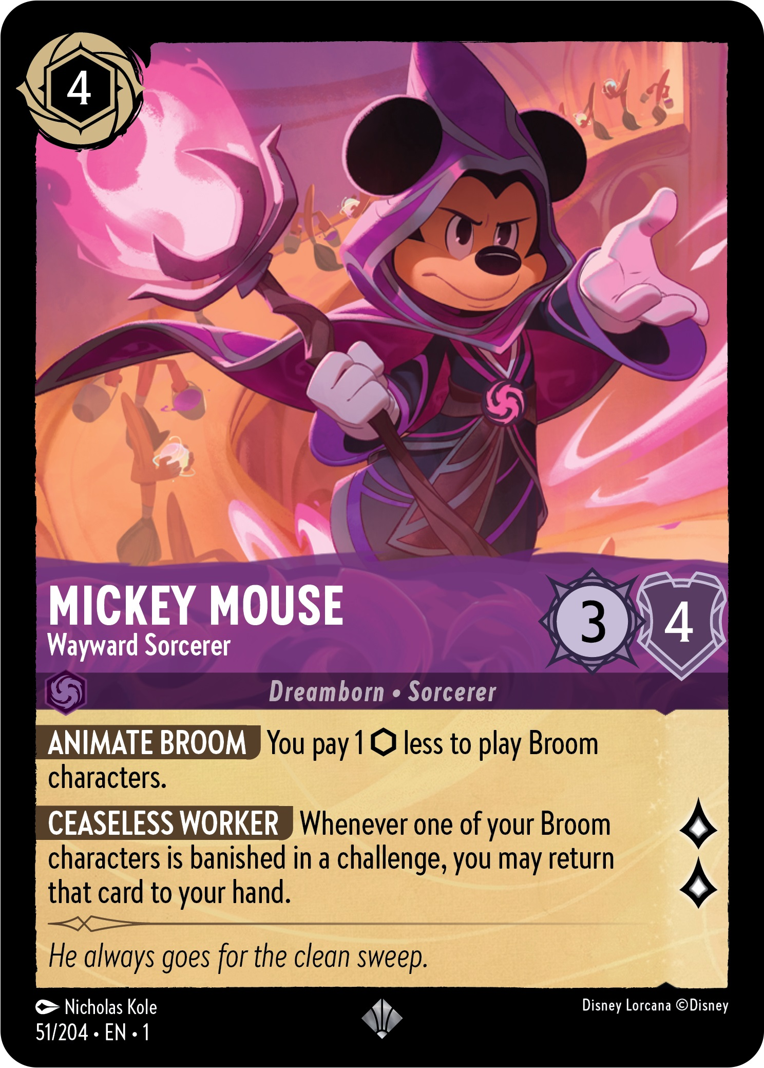 Mickey Mouse - Wayward Sorcerer – Brickheads Collectables