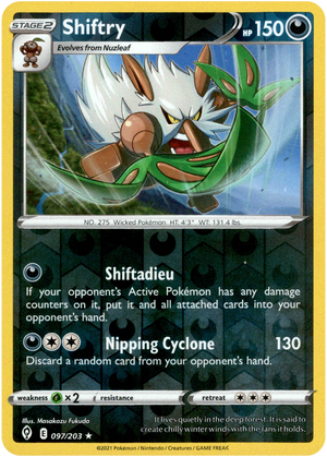 Shiftry 97/203 Reverse Holo | Evolving Skies | Pokemon Card ...