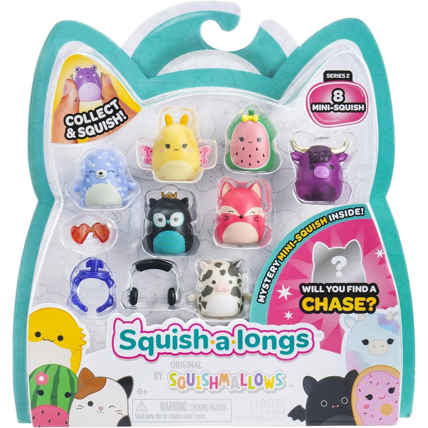 8 Pack (A) Fifi Fox - Squish-A-Longs Series 2 Squishmallow Toys ...