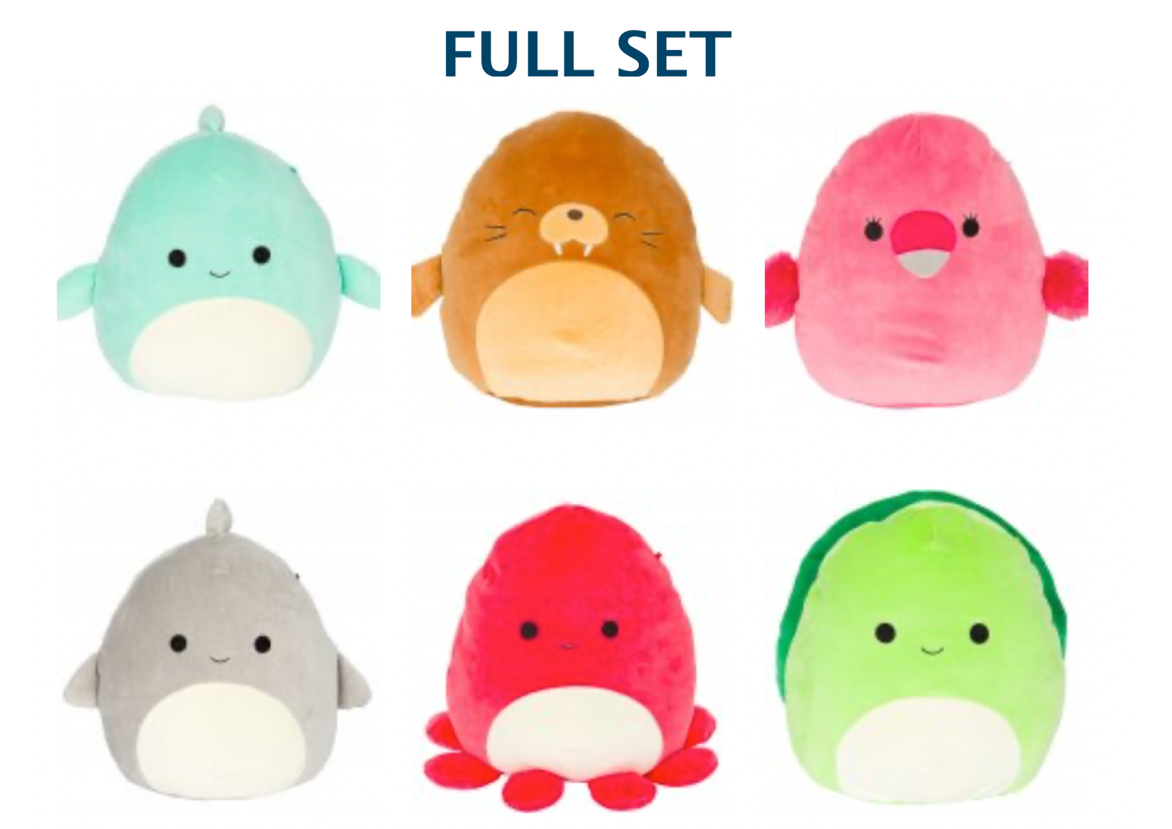 FULL SET ~ 8" inch Sea Life Squishmallows ~ Sealife Squad ~ IN STOCK ...