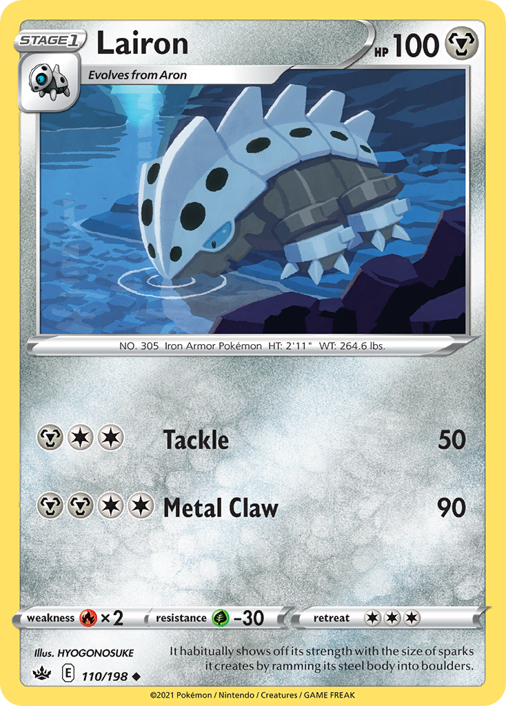 Lairon 110/198 Uncommon | Chilling Reign | Pokemon Card – Brickheads ...