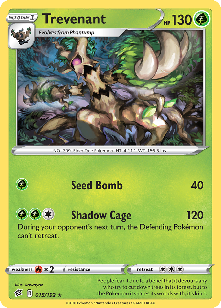 Trevenant 15/192 Rare | Rebel Clash | Pokemon Card – Brickheads ...