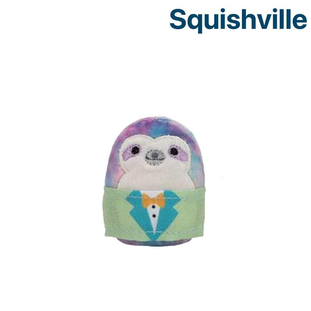 Sloth (Purple Eye Markings) with Tuxedo ~ 2" Individual Squishville by ...