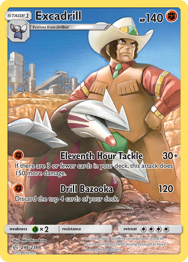 Excadrill 246/236 Rare Secret | Cosmic Eclipse | Pokemon Card ...