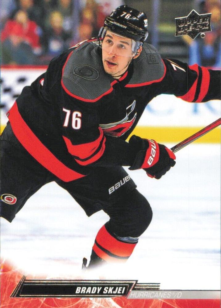 Brady Skjei #36 Carolina Hurricanes | 2022-23 Upper Deck | NHL Trading – Brickheads Collectables