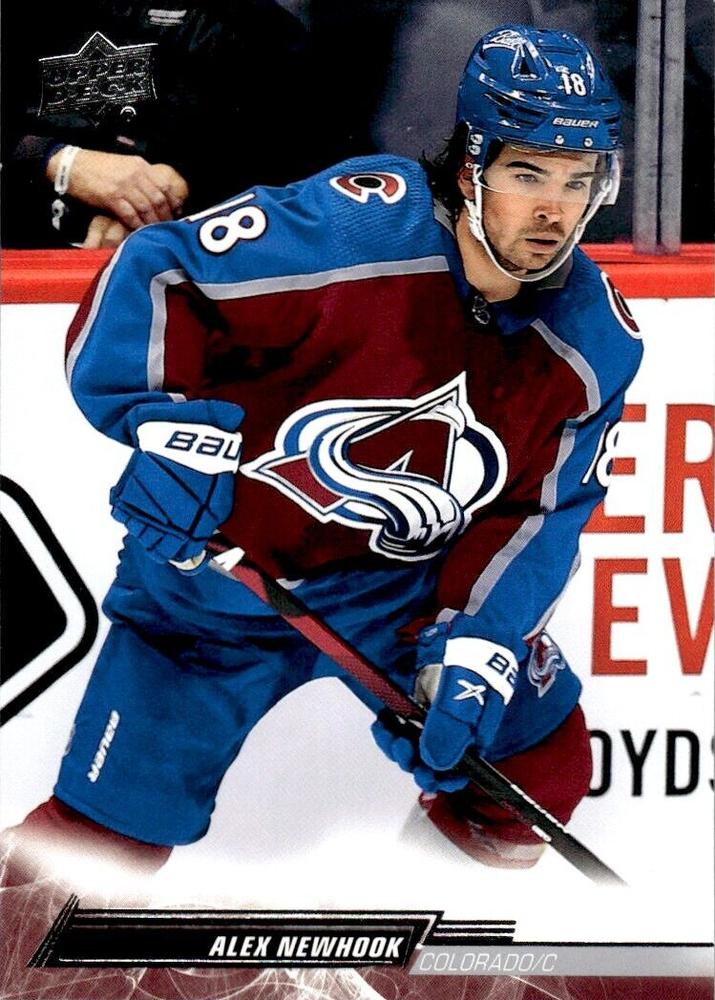 Alex Newhook #50 Colorado Avalanche | 2022-23 Upper Deck | NHL Trading ...