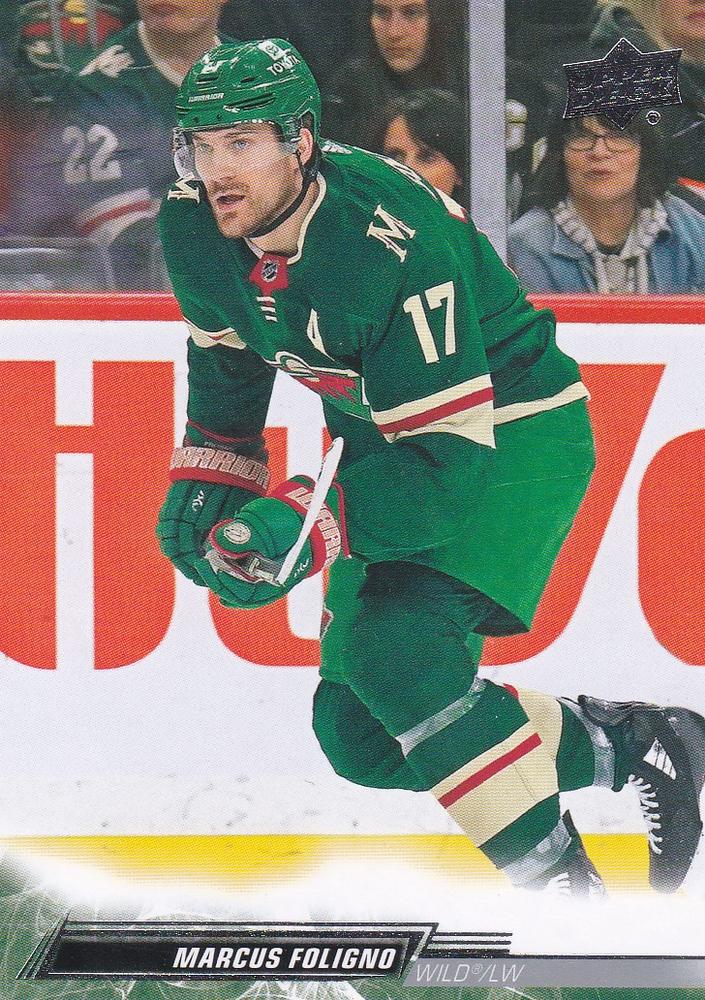 Marcus Foligno #338 Minnesota Wild | 2022-23 Upper Deck | NHL Trading ...