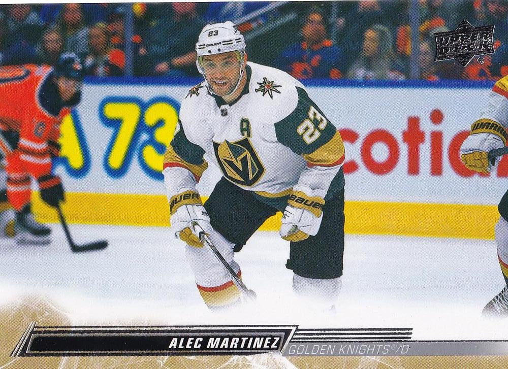 Alec Martinez #432 Vegas Golden Knights | 2022-23 Upper Deck | NHL Tra ...