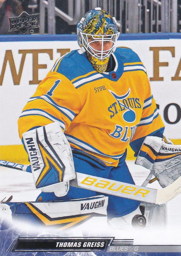 Thomas Greiss #624 St. Louis Blues | 2022-23 Upper Deck | NHL Trading ...