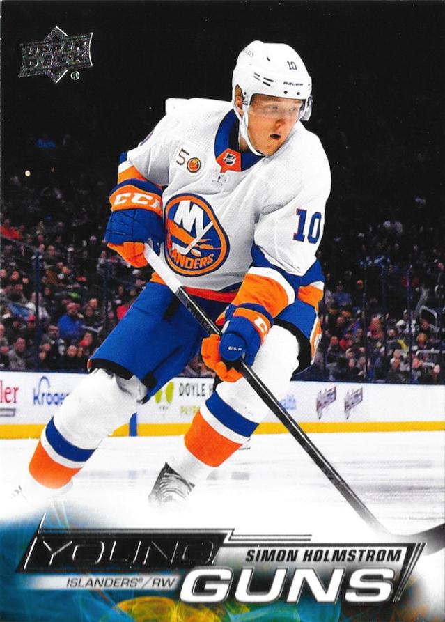 Simon Holmstrom YG, RC #713 New York Islanders | 2022-23 Upper Deck ...
