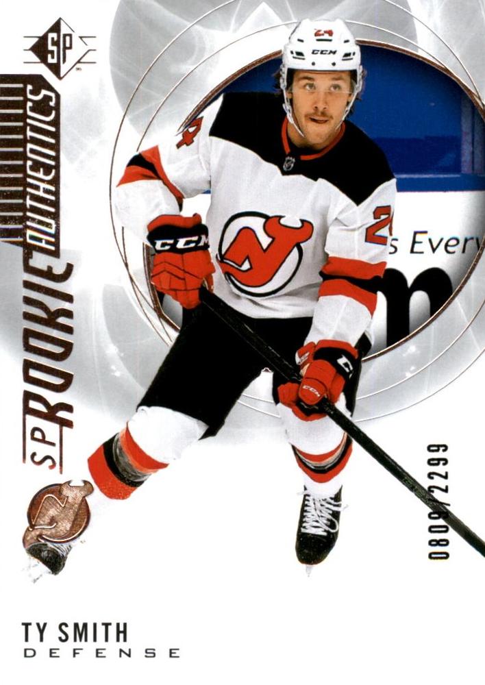 Ty Smith RA, RC, SN2299 #114 New Jersey Devils | 2020-21 SP | NHL Trad ...