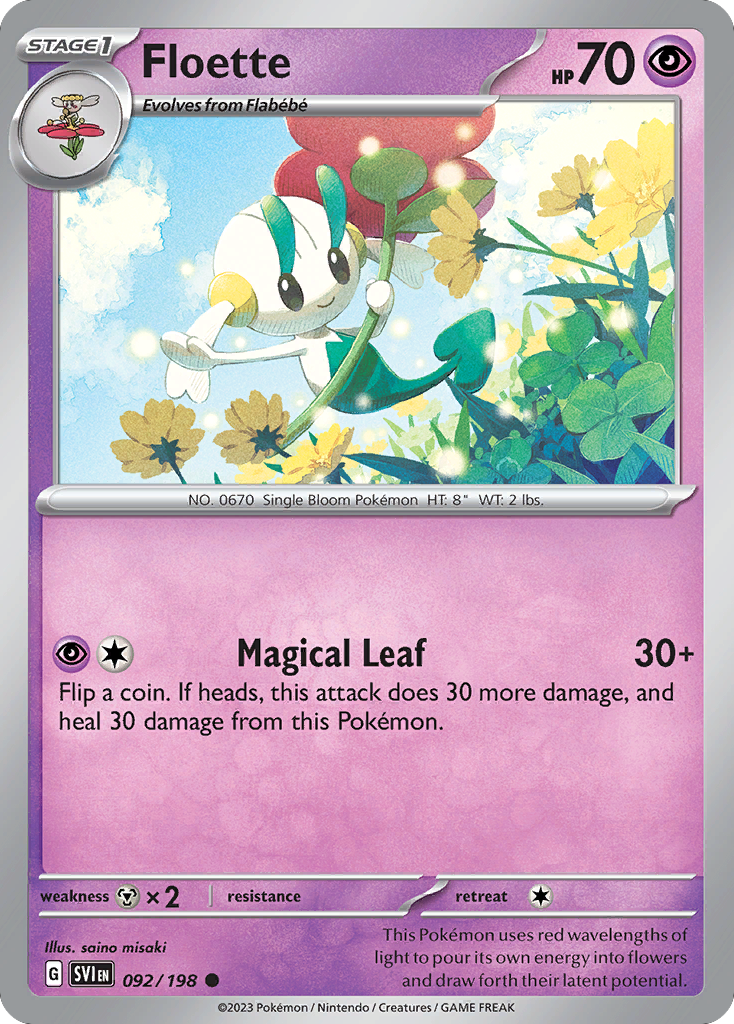 Floette 92/198 Common | Scarlet & Violet | Pokemon Card – Brickheads ...
